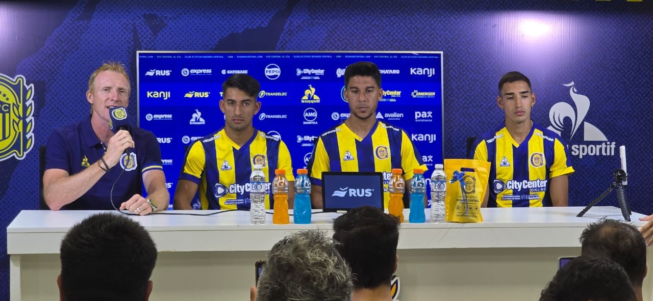 Alexis Soto, Pol Fernández y Julián Fernández: Rosario Central presentó ...